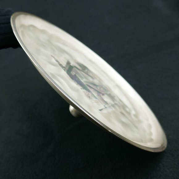 Accents | Vintage Decorative Metal Plate With House Design | Poshmark